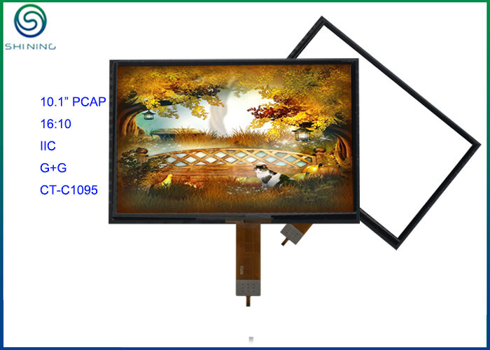 Projected Capacitive IIC PCT PCAP Touch Display Screen 10.1 Inch COF Type
