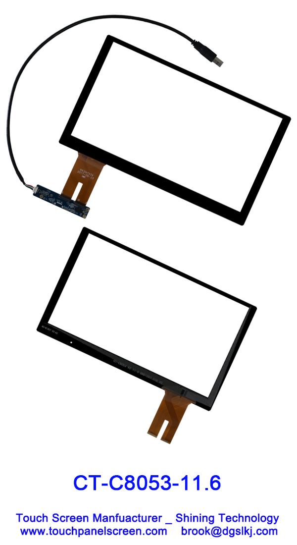 G + G 10 Point PCAP Capacitive Touchscreen Panel 11.6 Inch For Testing ...