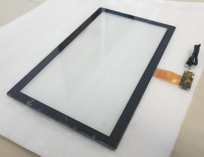 21.5 Inch PCAP Touch Screen Panel Overlay With Front Glass USB Interface