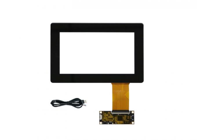 Anti Vandal Capacitive Thick Glass Touch Screen 7 Inch PCAP Touch Panel
